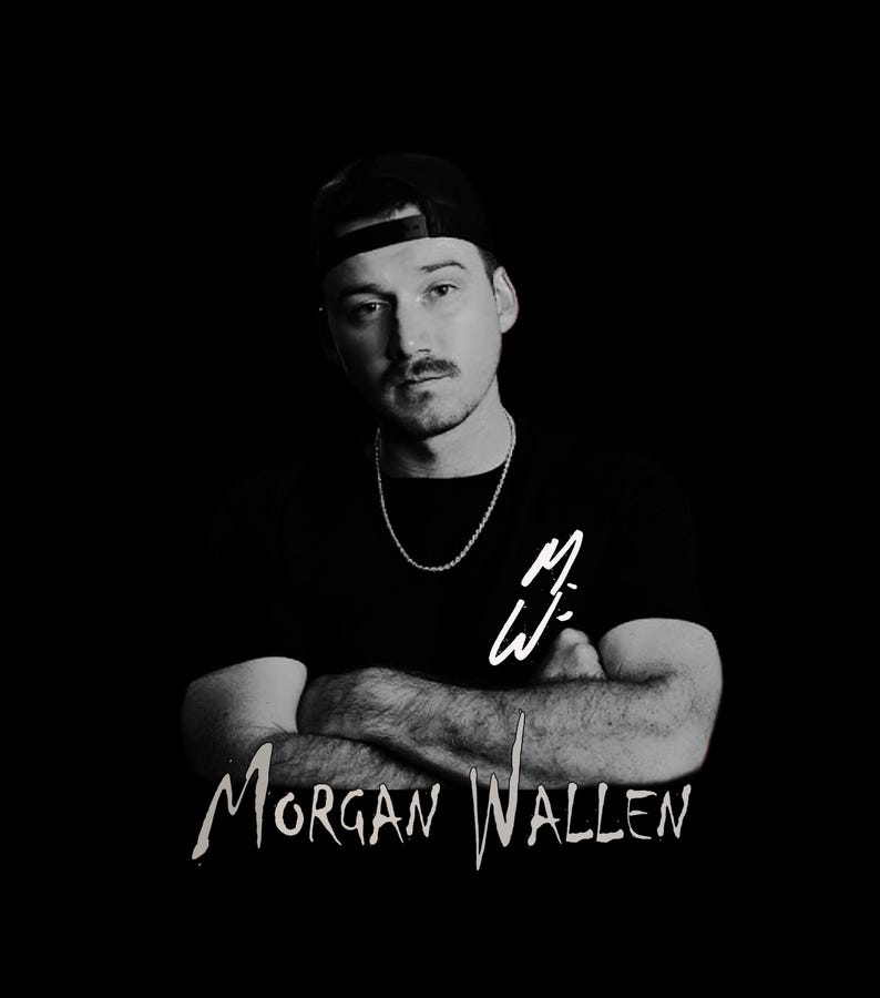 Morgan Wallen PNG File: T-shirt Print Ready (digital Download) - Etsy