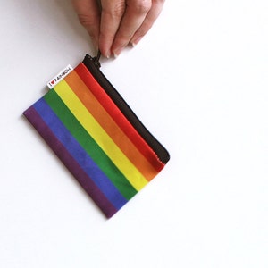 RAINBOW Colored Wallet, Printed Wallet, Colorful Cotton Coin Purse With ...
