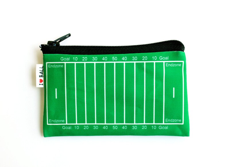 Football Field Super Bowl Printed Wallet Design - Playing Ball Green ...
