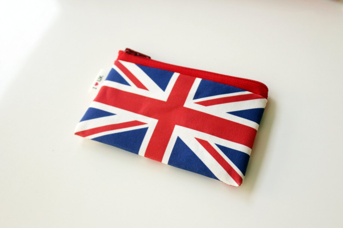 UK Flag Wallet, British Flag Zipper Pouch With the Flag of United ...