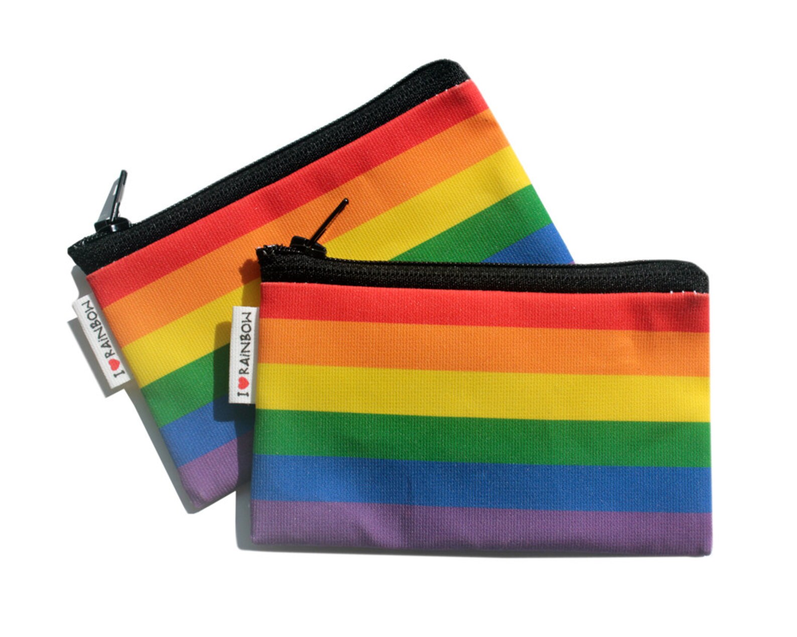 Rainbow Zipper Pouch, Colorful Printed Wallet, Pride Flag, Coin Purse ...