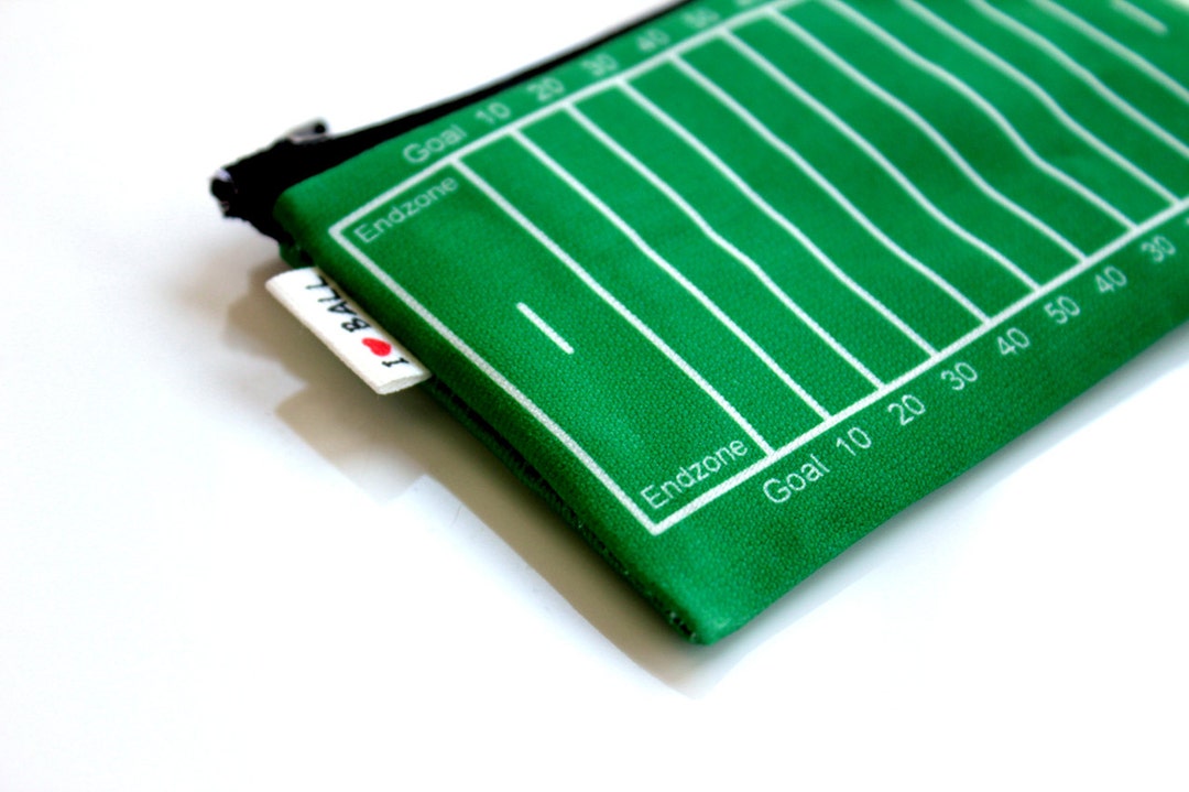 Football Field Super Bowl Printed Wallet Design - Playing Ball Green ...