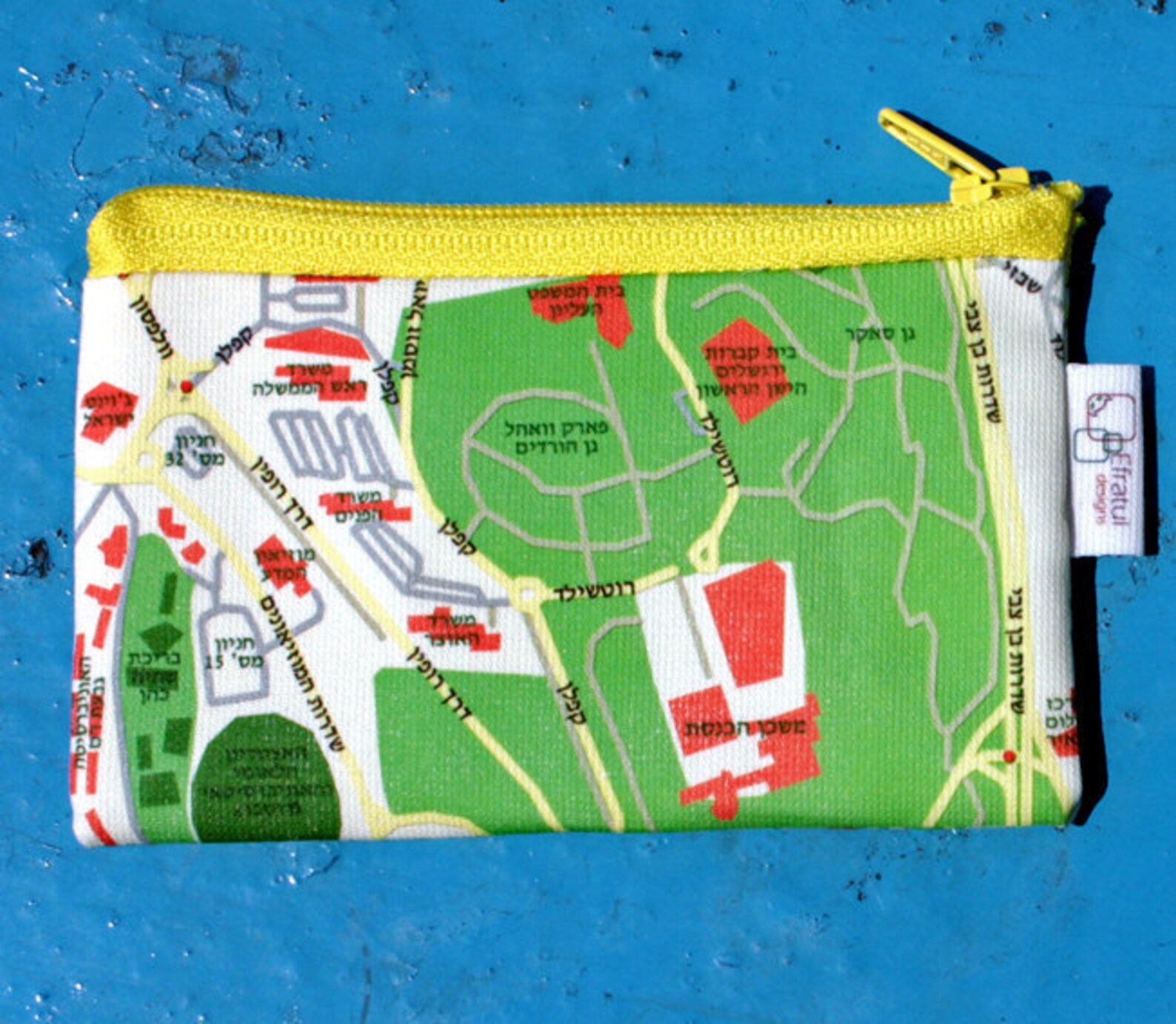 Coin Purse Wallet Zipper Pouch JERUSALEM Map Wallet Souvenir From ...