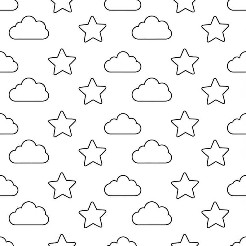 50 Easy Pattern Coloring Pages, Kids & Adults, Stress Relief (PDF) - Etsy