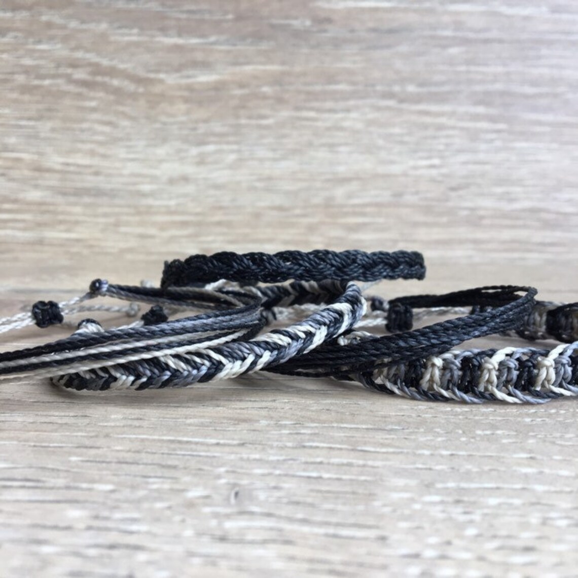 Set of Five Macrame Bracelets for Men 5 Stackable Mens - Etsy