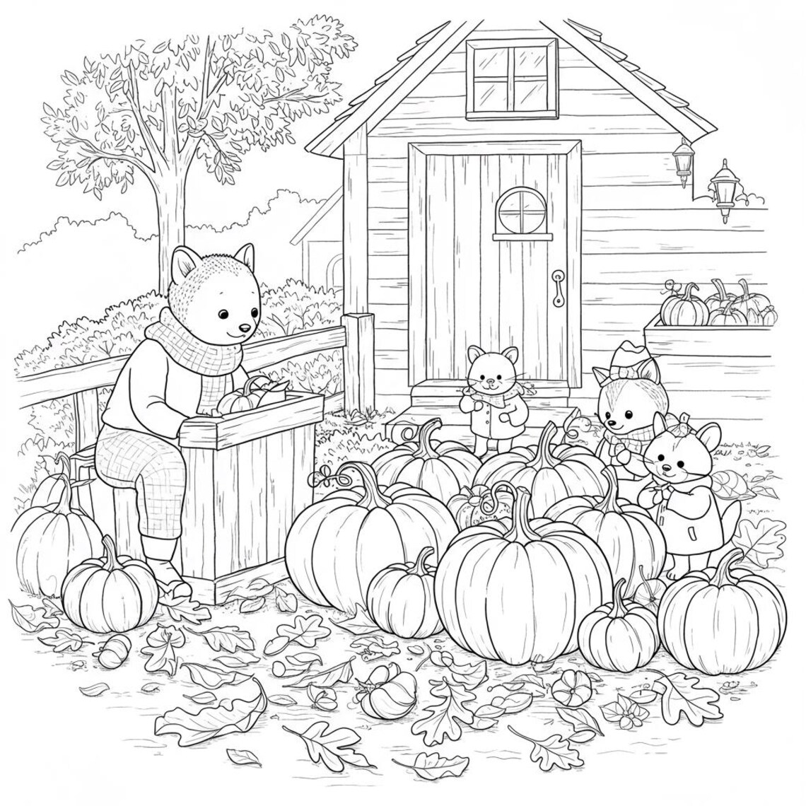 Halloween Story & Coloring Book | Spooky Ghosts, Jack-o'-lanterns (PDF ...