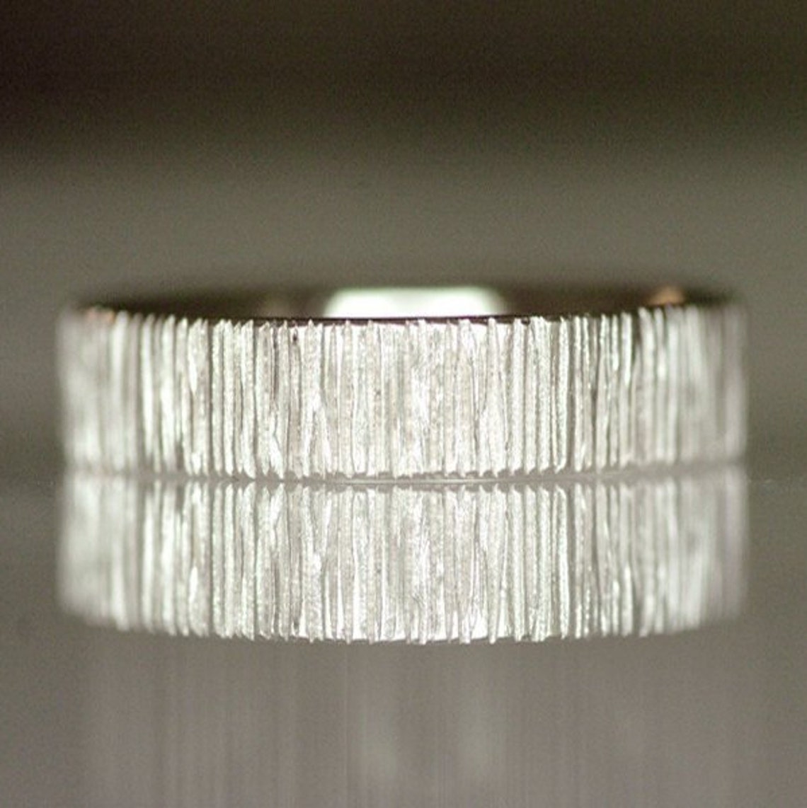 Modern Textured 14k Gold Wedding Ring Modern Organic Wedding - Etsy