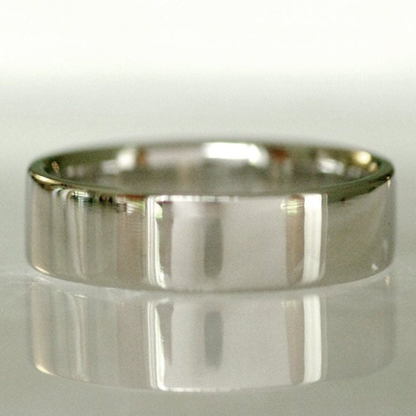 Traditional Platinum Wedding Ring Set Classic Wedding Bands - Etsy