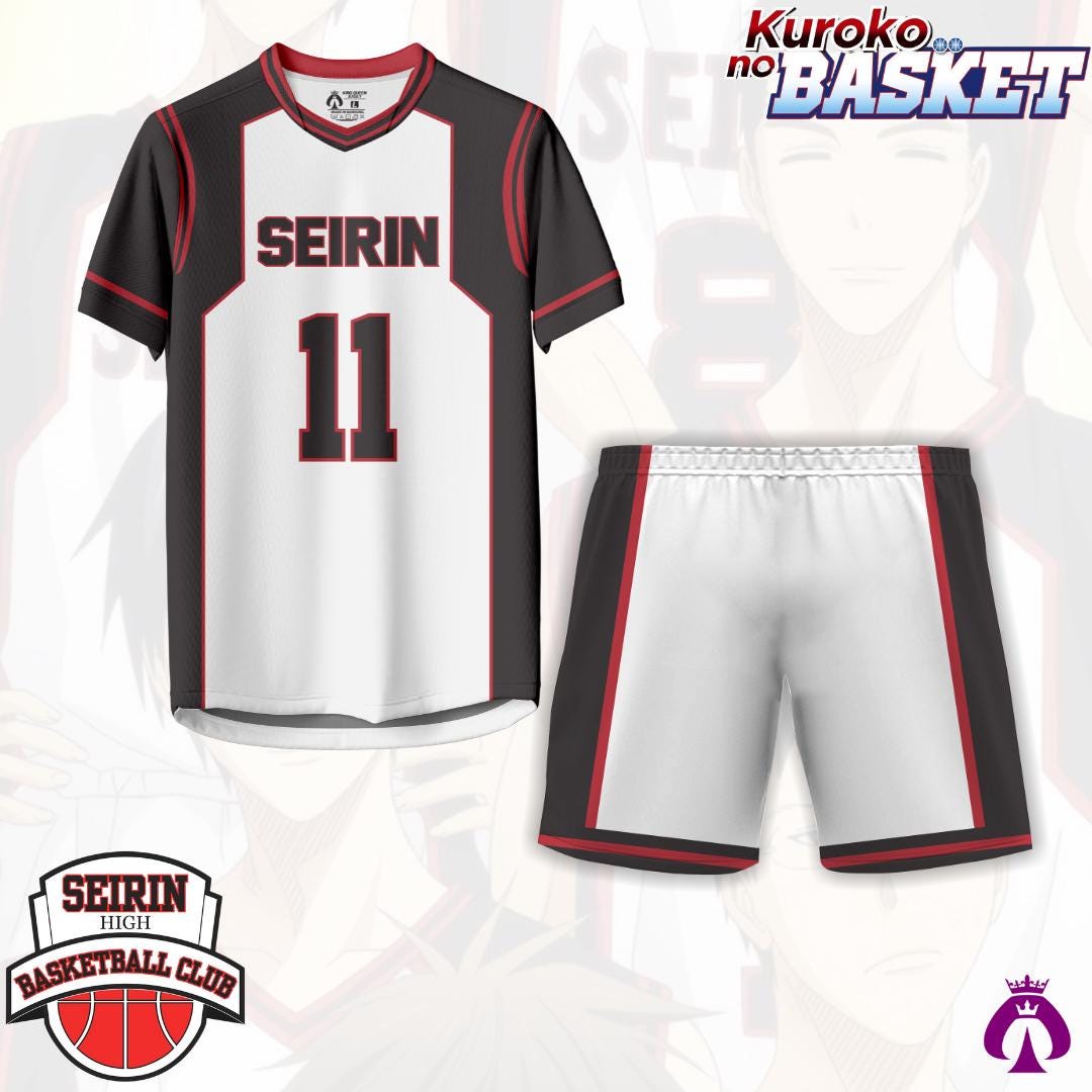 Kuroko's Basketball Jersey Seirin Custom Name & Number/ Jersey Seirin ...