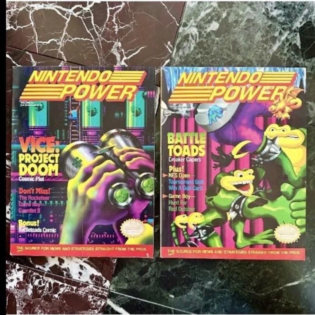 1991 NINTENDO POWER Magazines Volumes 24 25 Project Doom Battle Toads W ...