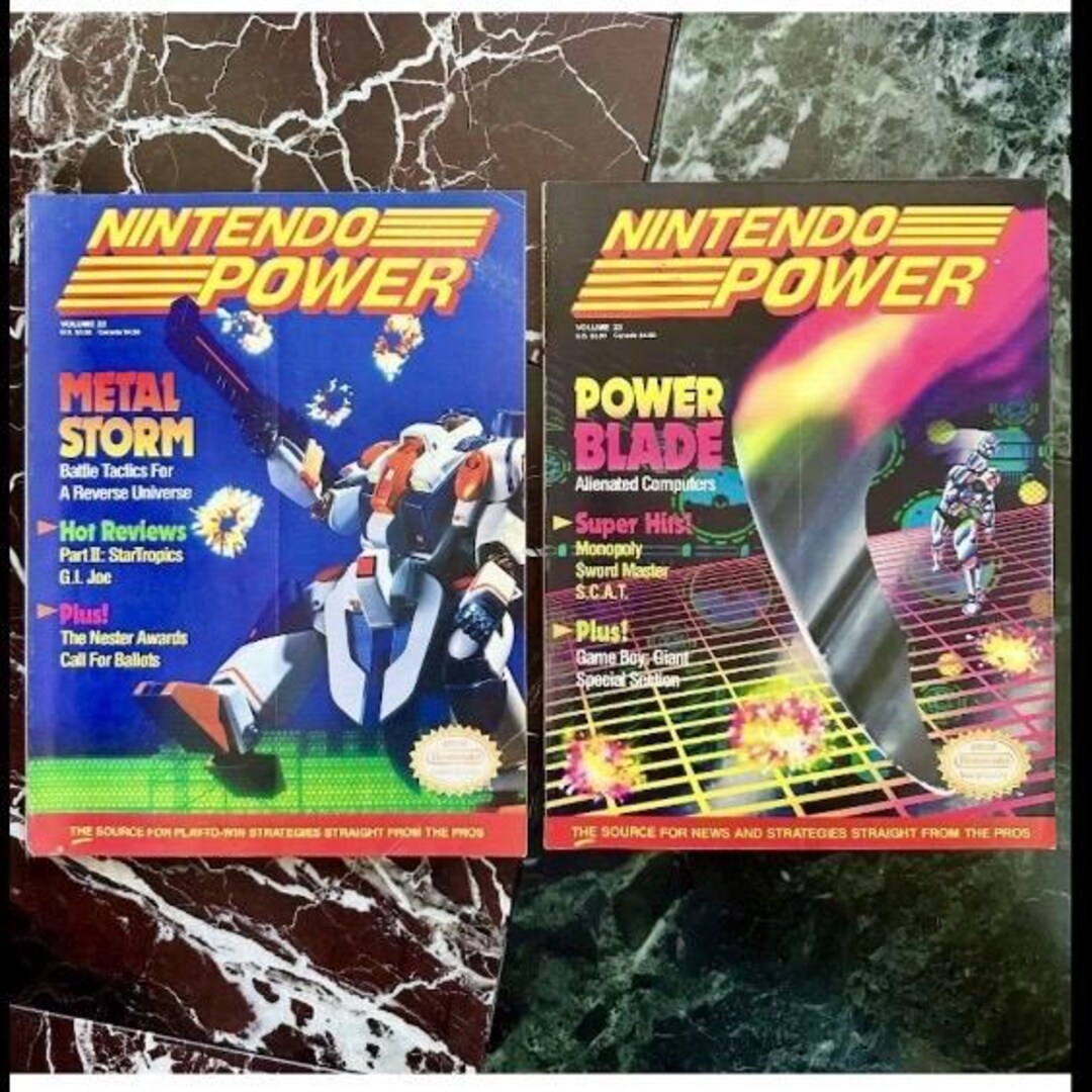 1991 NINTENDO POWER Magazines Volumes 22 23 Metal Storm Power Blade W ...