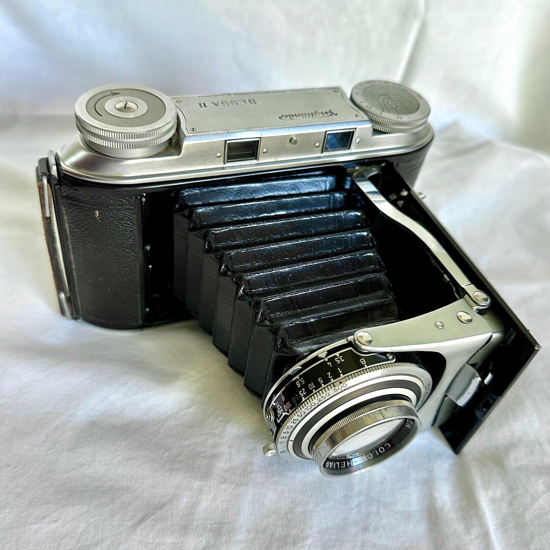 Rare Vintage VOIGHTLANDER BESSA II Folding Camera Color-heliar 3.5/105 ...