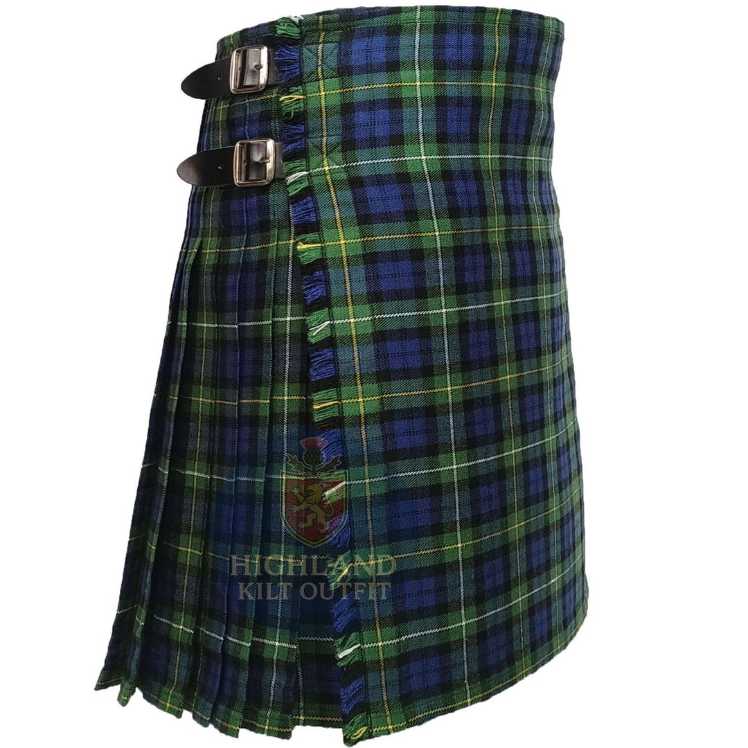 Campbell of Loudoun Tartan Kilt for Men – Traditional 8 Yard Scottish ...