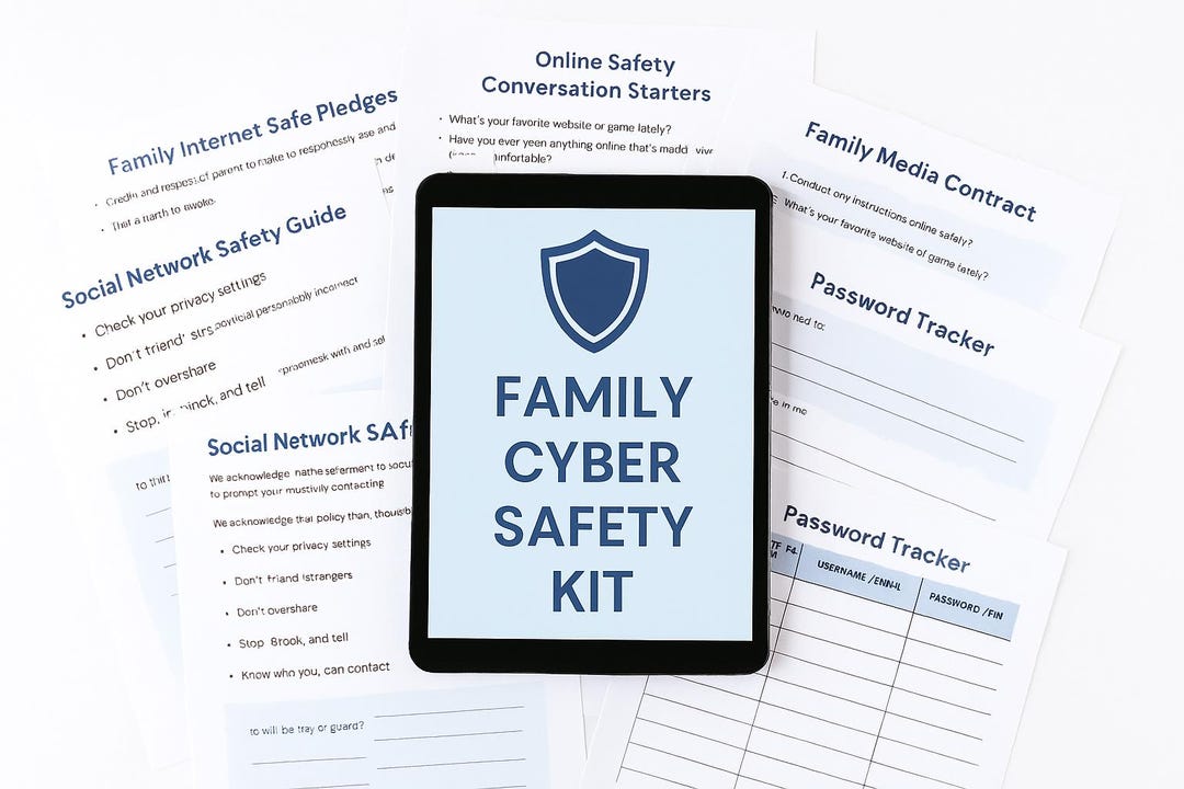 Family Cyber Safety Kit: Internet Guide, Checklists & Posters (digital ...