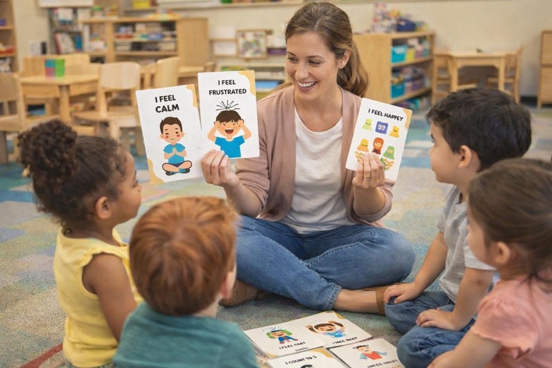 Toddler Feelings Flashcards | Printable SEL Activities, Ages 2-5 (PDF ...