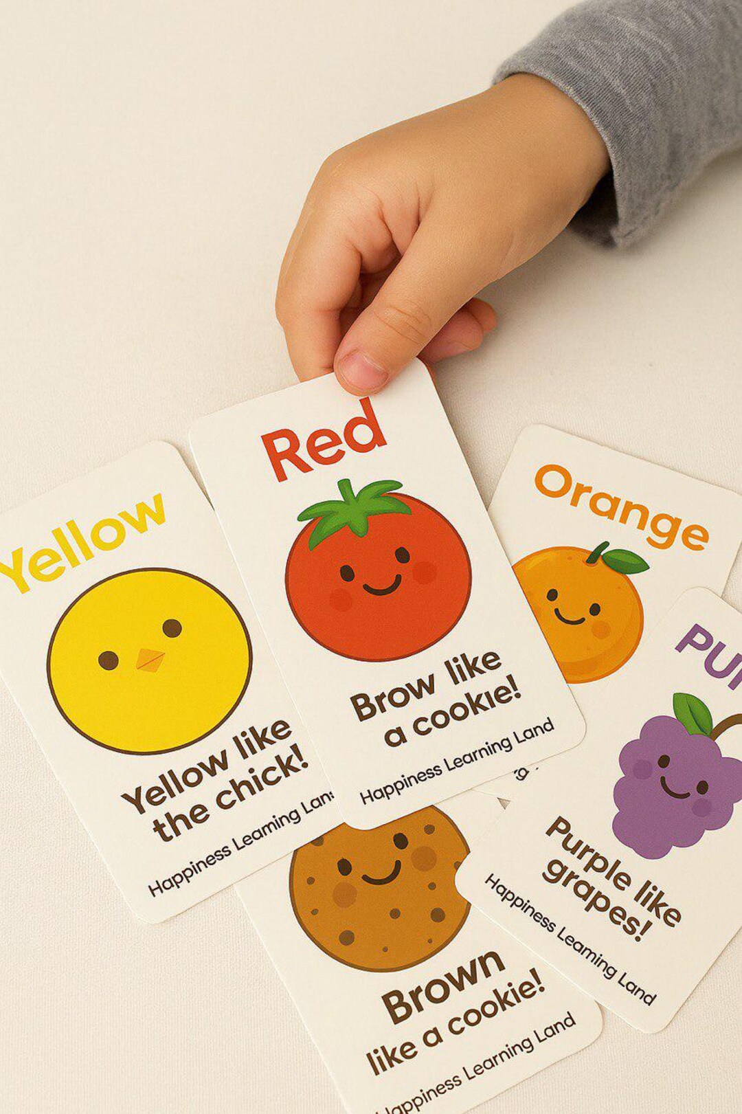 Learn Colors Flashcards: Educational Preschool Learning (PDF) - Etsy