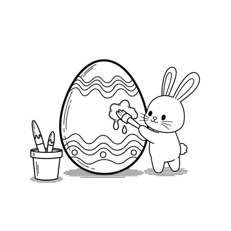 Happy Easter Coloring Book: 60+ Bold and Easy Designs for Adults, Teens ...
