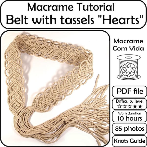 Macrame Belt - Etsy
