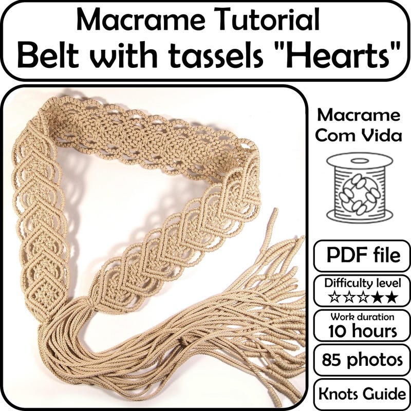 Macrame Belt - Etsy