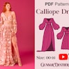 Hollywood Glam Robe Pattern INSTANT DOWNLOAD Printable Sewing Pattern ...