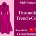 Full-length Trench Coat | INSTANT DOWNLOAD| Fitted Full Skirt| Beginner ...