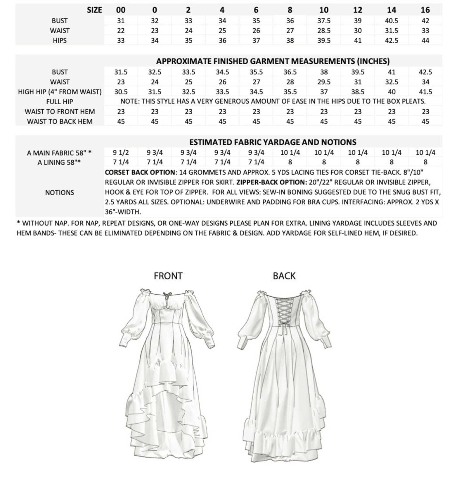 Fantasy Dress Sewing Pattern | INSTANT DOWNLOAD | Printable Sewing ...
