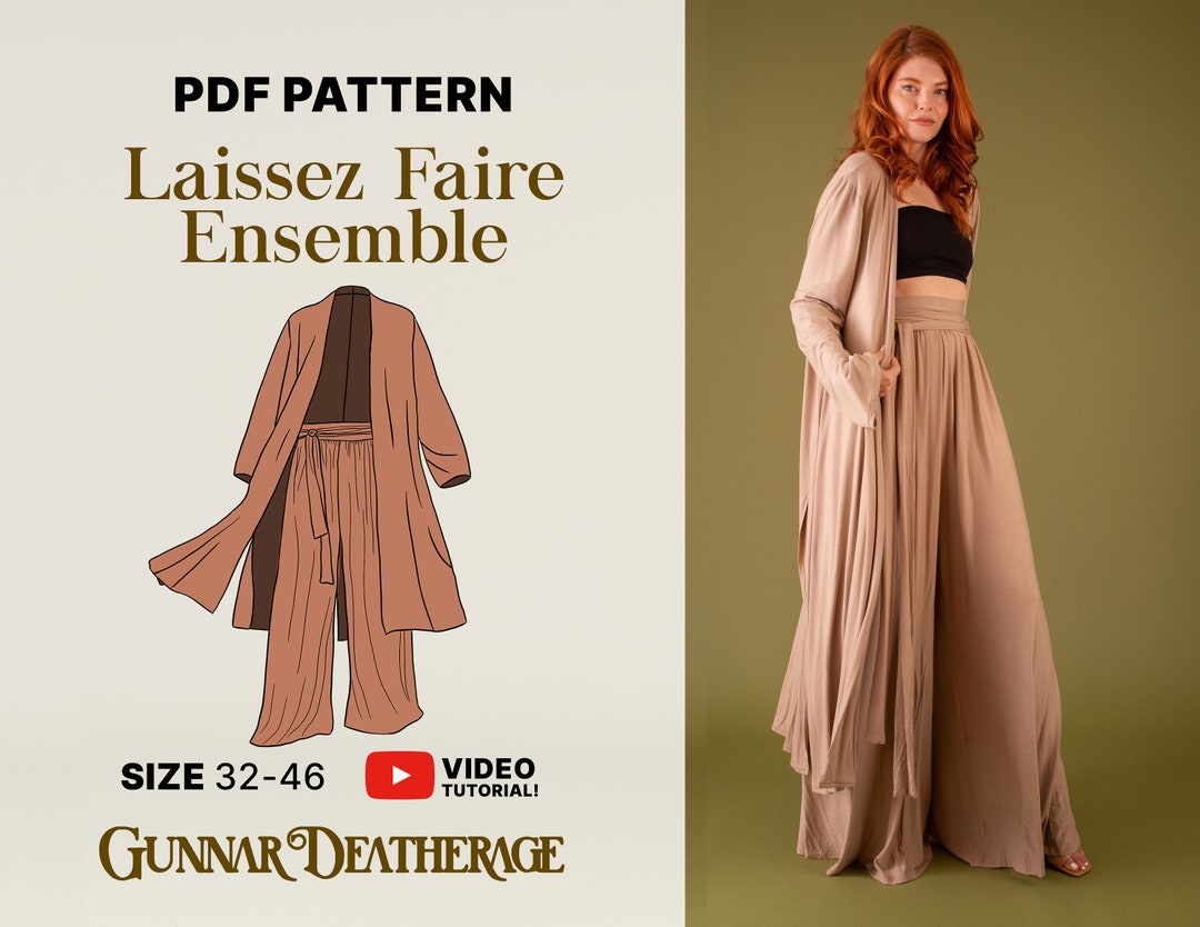 Fashion Lounge Set |printable Sewing Pattern |womens Lounge Set ...