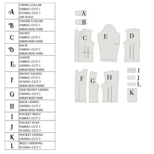 Fashion Crop Blazer Sewing Pattern| Bolero Suit Jacket | Unisex ...