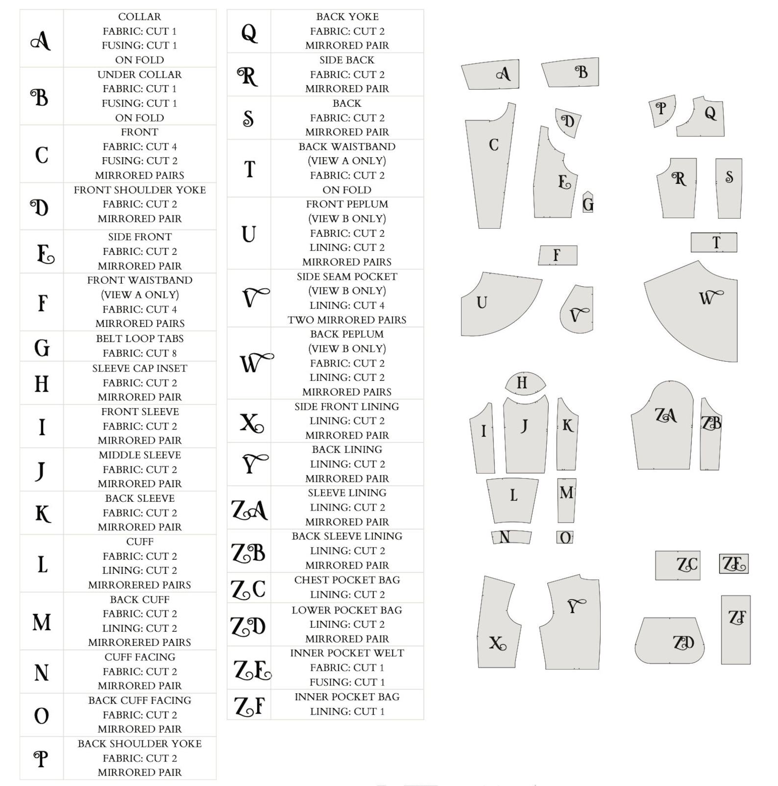 Mens Unisex Fashion Moto Jacket Sewing Pattern INSTANT DOWNLOAD PDF ...