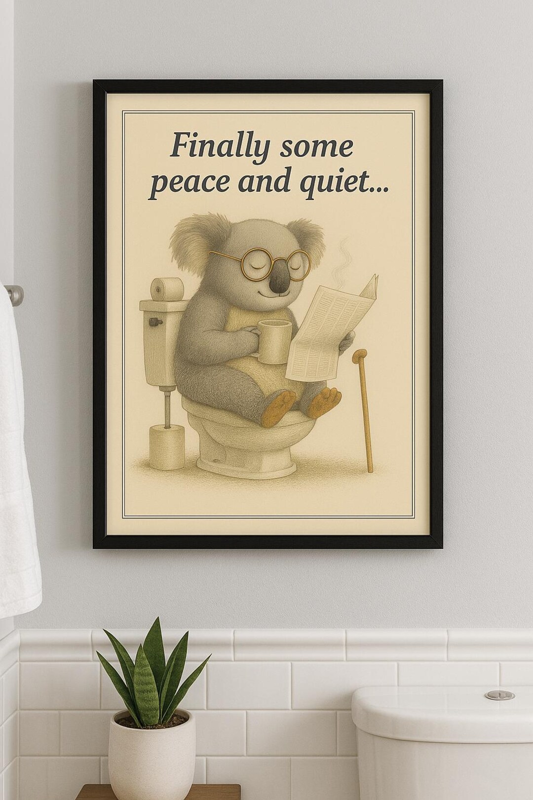 Koala Peace and Quiet - Etsy