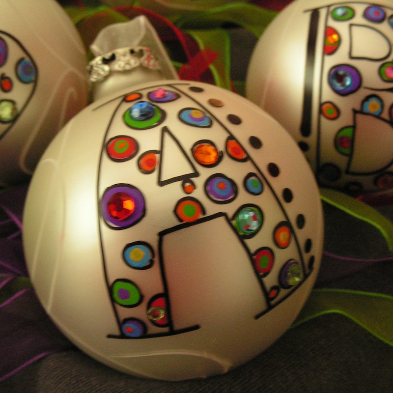 Painted Initials - Etsy