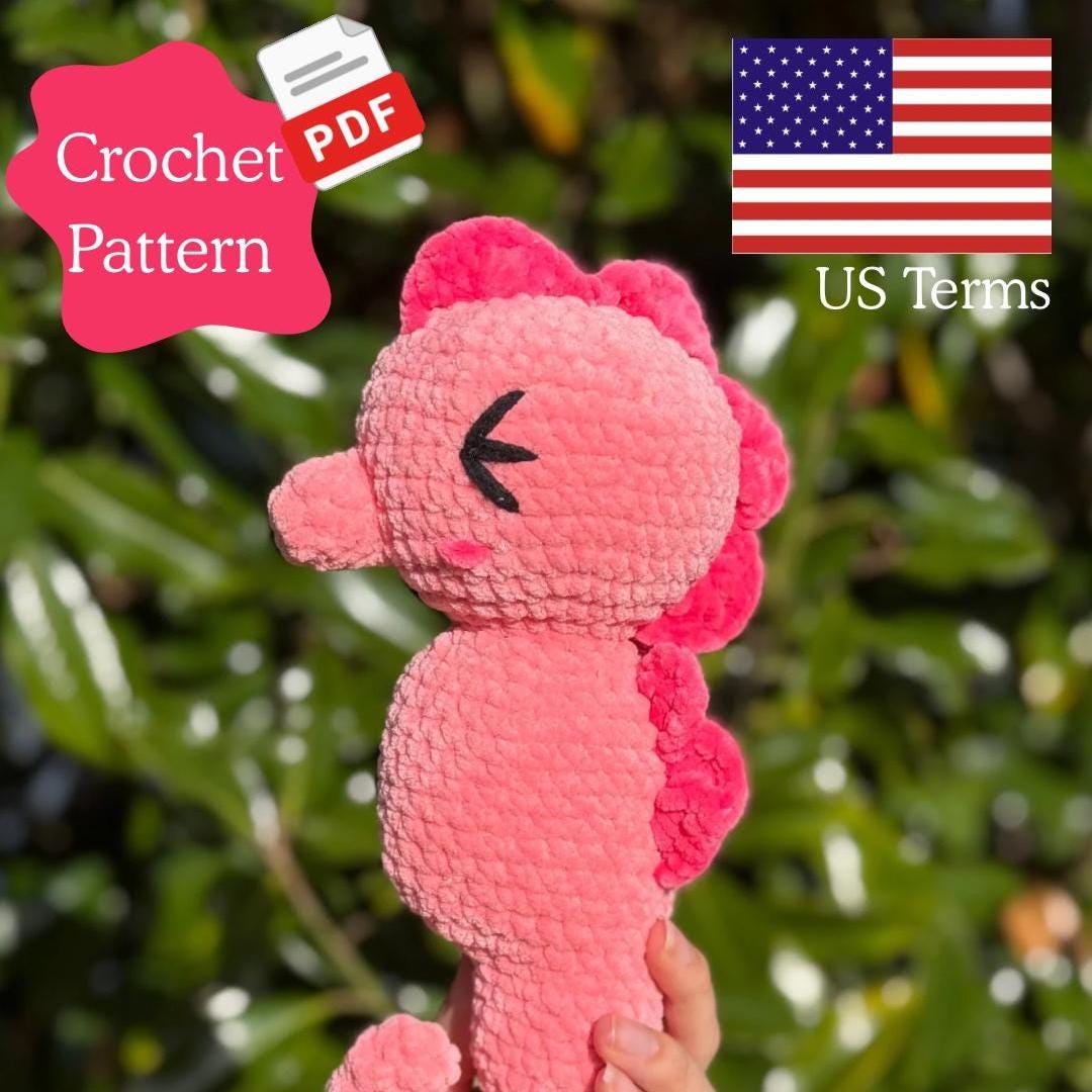 Squiggles the Seahorse Low Sew Crochet Pattern | Printable PDF Pattern ...