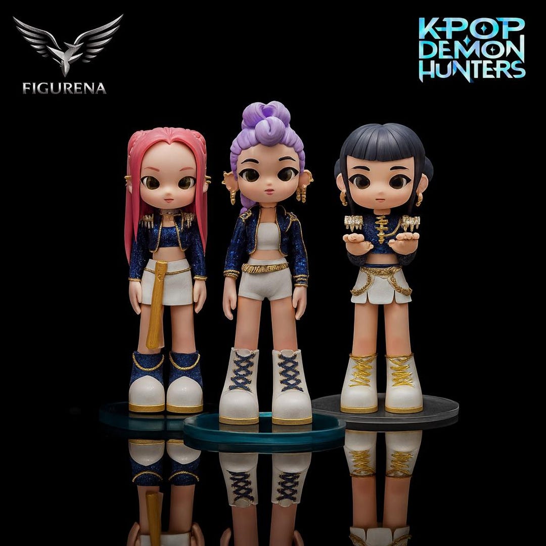 K-POP Demon Hunters 3-figure Set – Mira, Rumi & Zoey | 10cm Resin Collectible Figures by ...