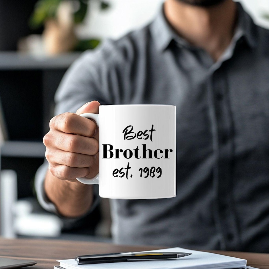 Personalized Brother Mug, Best Brother Gift, Custom Birthday Mug for ...