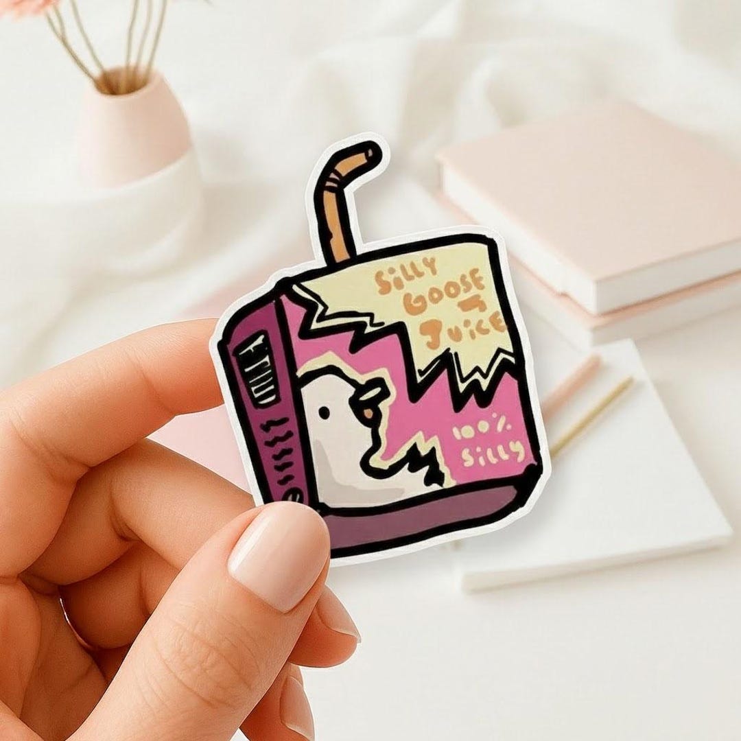 Silly Goose Juice Sticker | Funny Juice Box Decal | Goofy Humor | Gifts ...