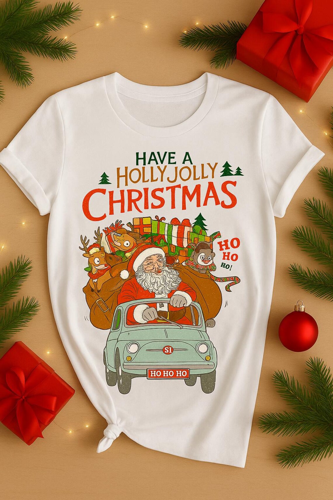 Personalized Family Christmas T-shirts, Custom Name Holiday Matching ...