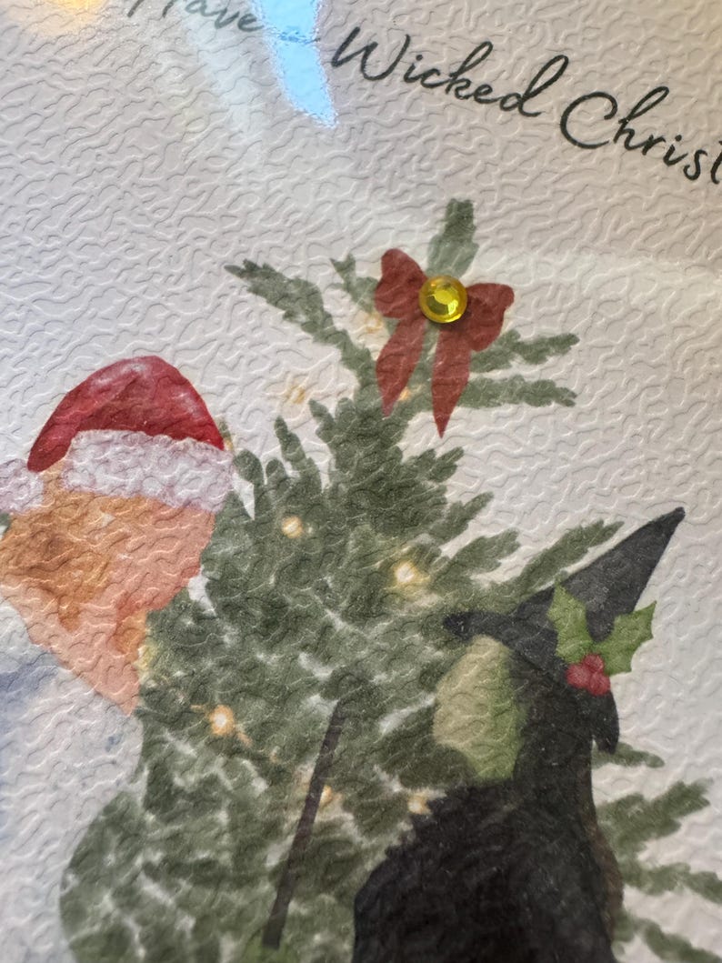 Personalised Wicked Christmas Card Glinda & Elphaba Watercolour Design ...