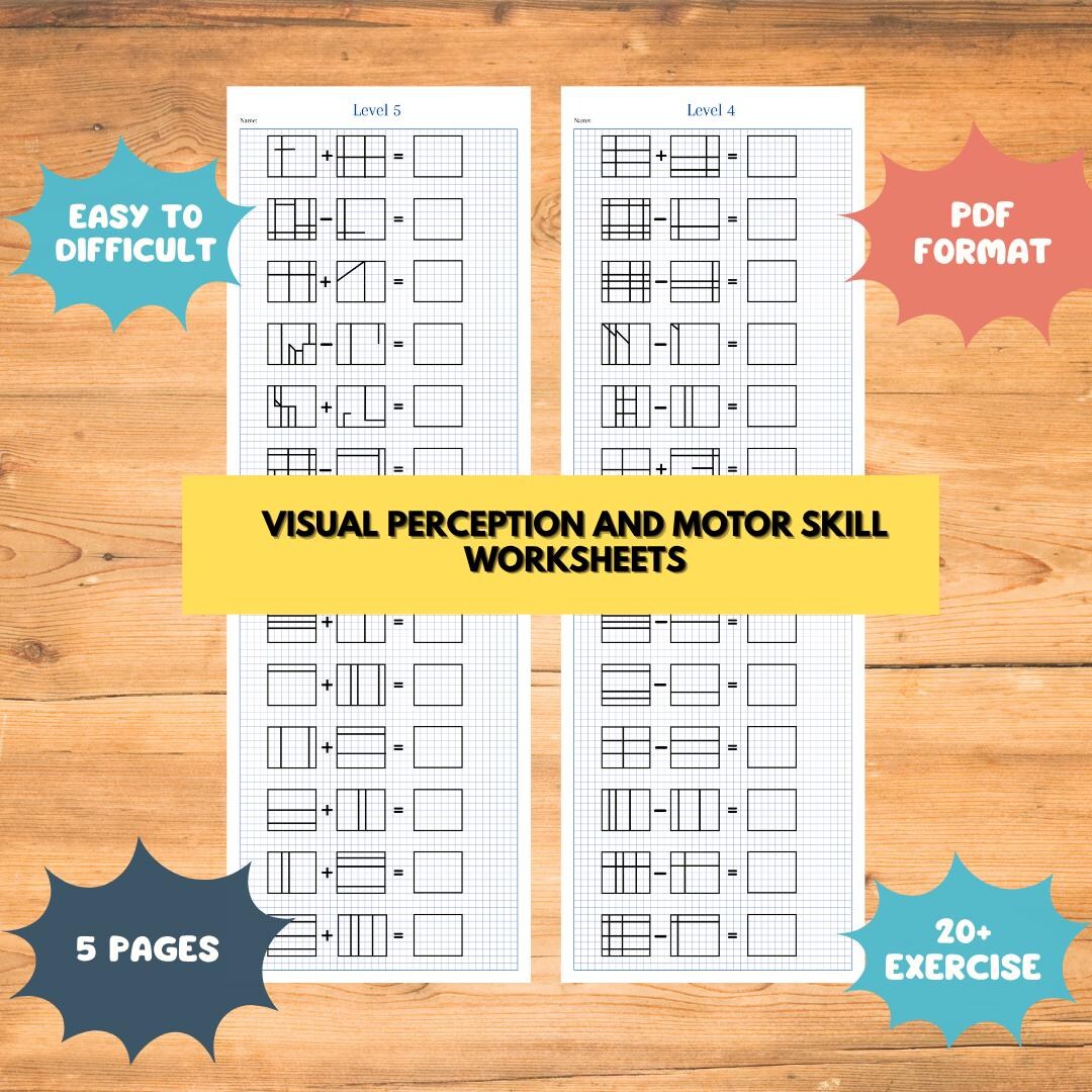 Visual Perception, Fine Motor Worksheets, Preschool Printables ...