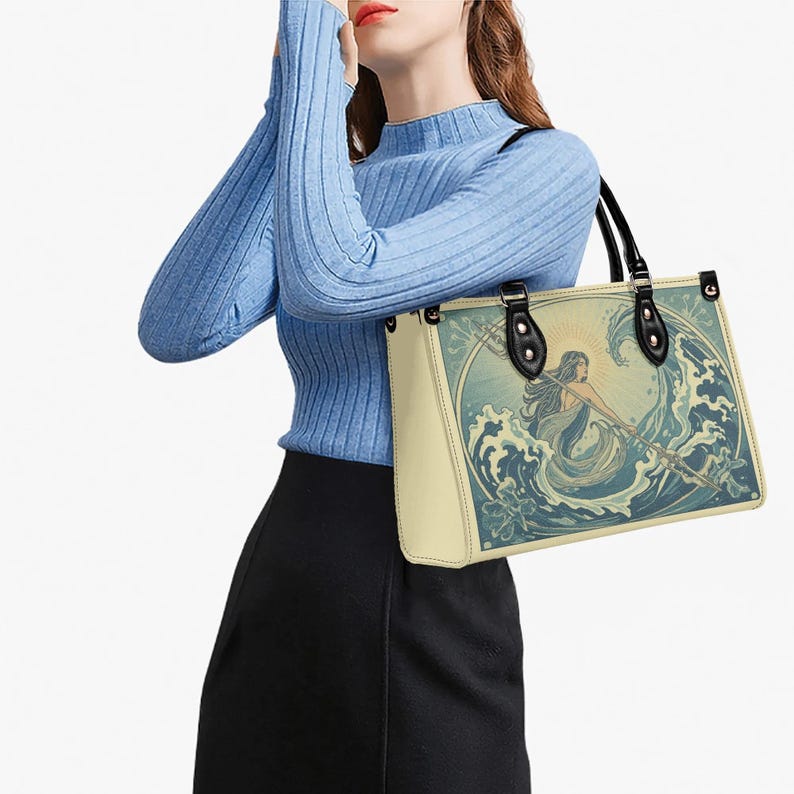 Nautical Bags Mermaid Queen Bags Art Nouveau Style With Oceanic Flow ...