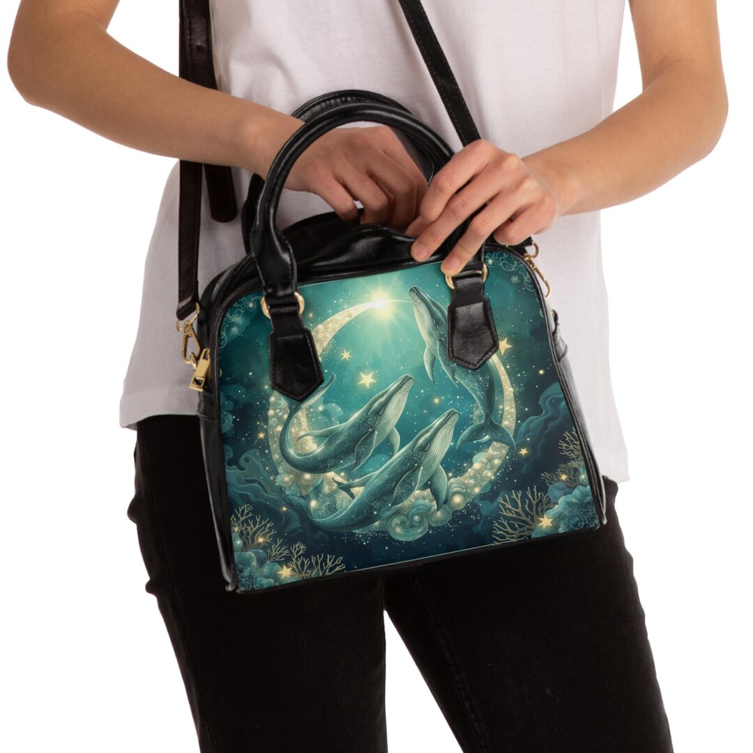 Celestial Whales of the Mystic Seas Shoulder Bag - Everyday Handbag ...