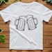 Toasting Beer Mugs SVG: T-shirt Design, Cheers, Brewery Pub ...