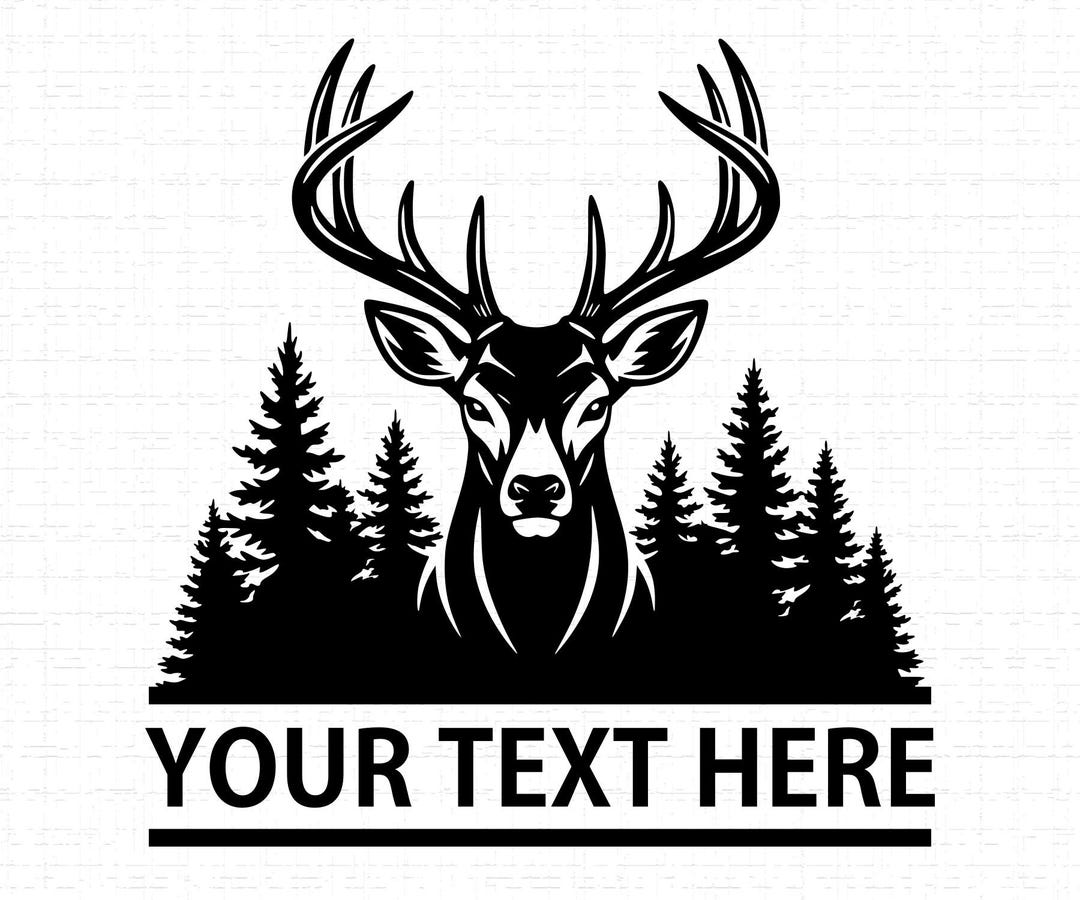Deer Monogram SVG: Wildlife, Deer Hunting, Hunter Gift, Outdoors, Cut ...