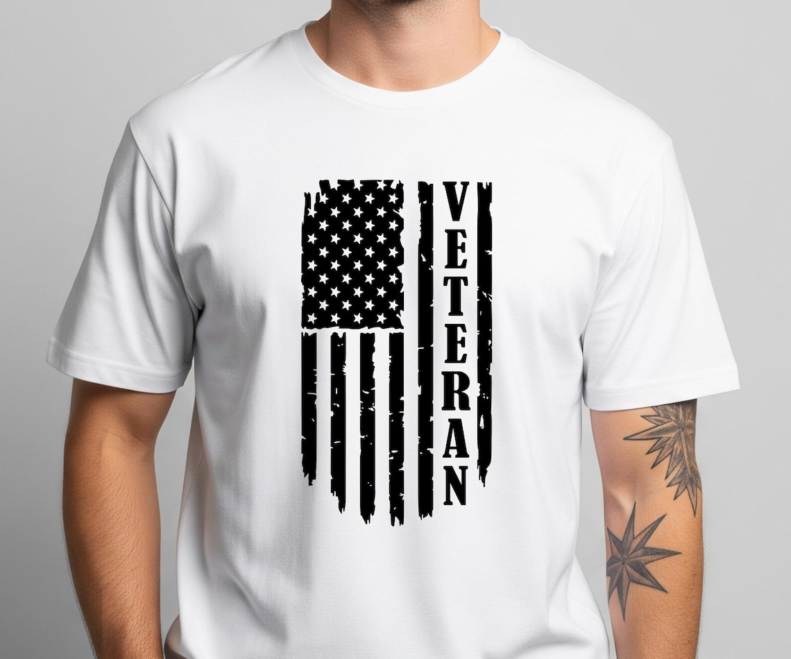 Veteran Flag SVG: Patriotic, Veteran Gift, Memorial Day, July 4th ...