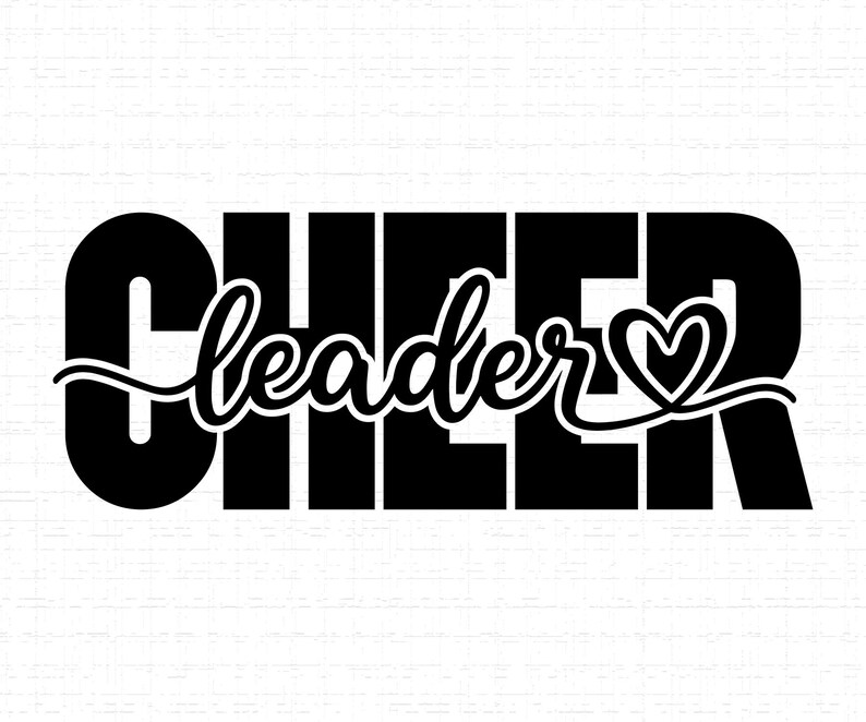Cheerleader Logo SVG, PNG: High School Sports, Cheer Coach Gift, T ...
