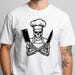 Chef Skeleton SVG: Culinary Skull With Cleaver and Knife, Restaurant ...