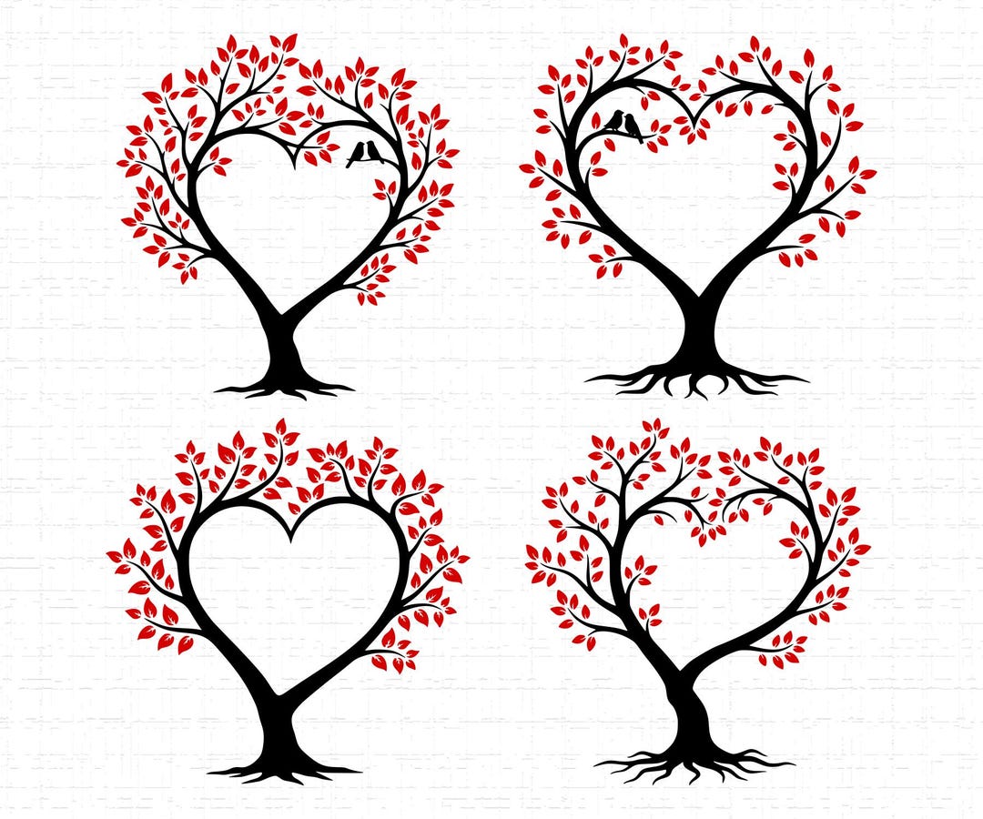 Heart Tree SVG: Valentine's Day T-shirt Design, Anniversary Gift ...