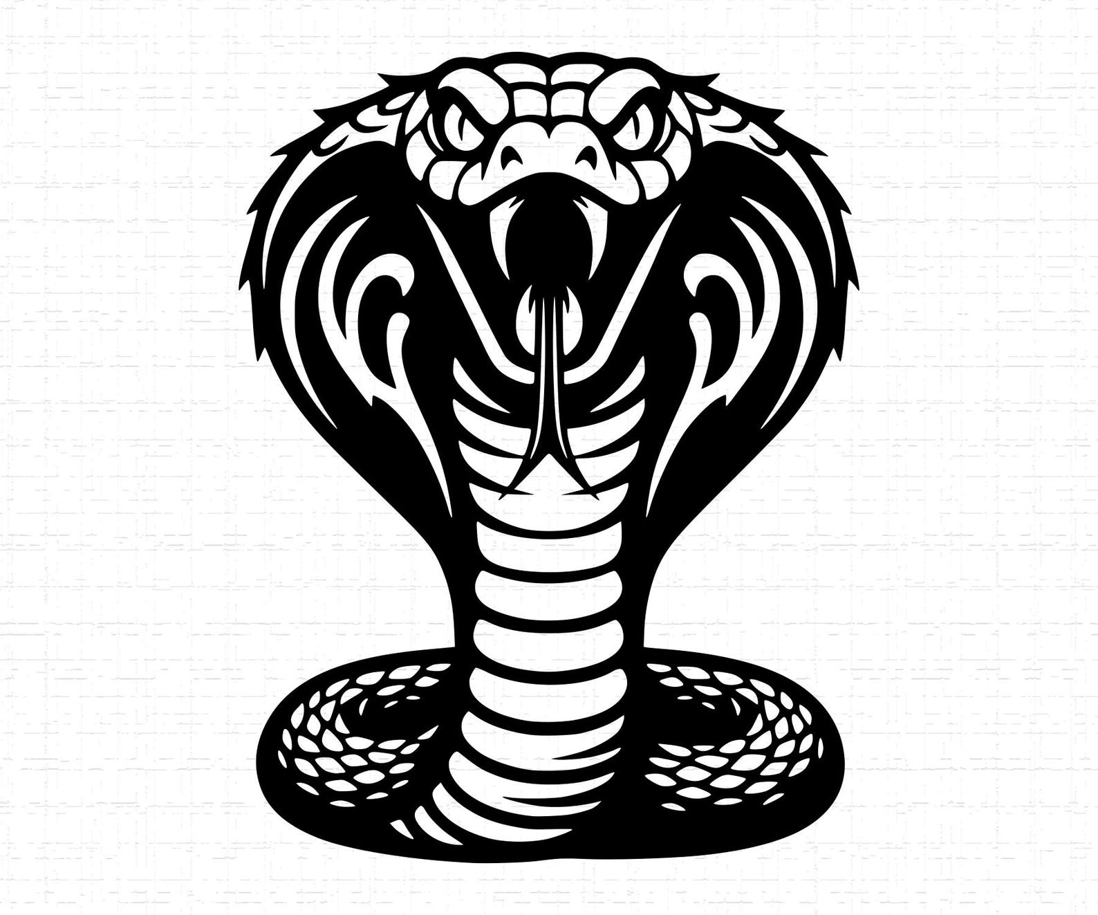 Cobra Mascot SVG: Angry Snake Head, T-shirt Design, Venomous Snake ...