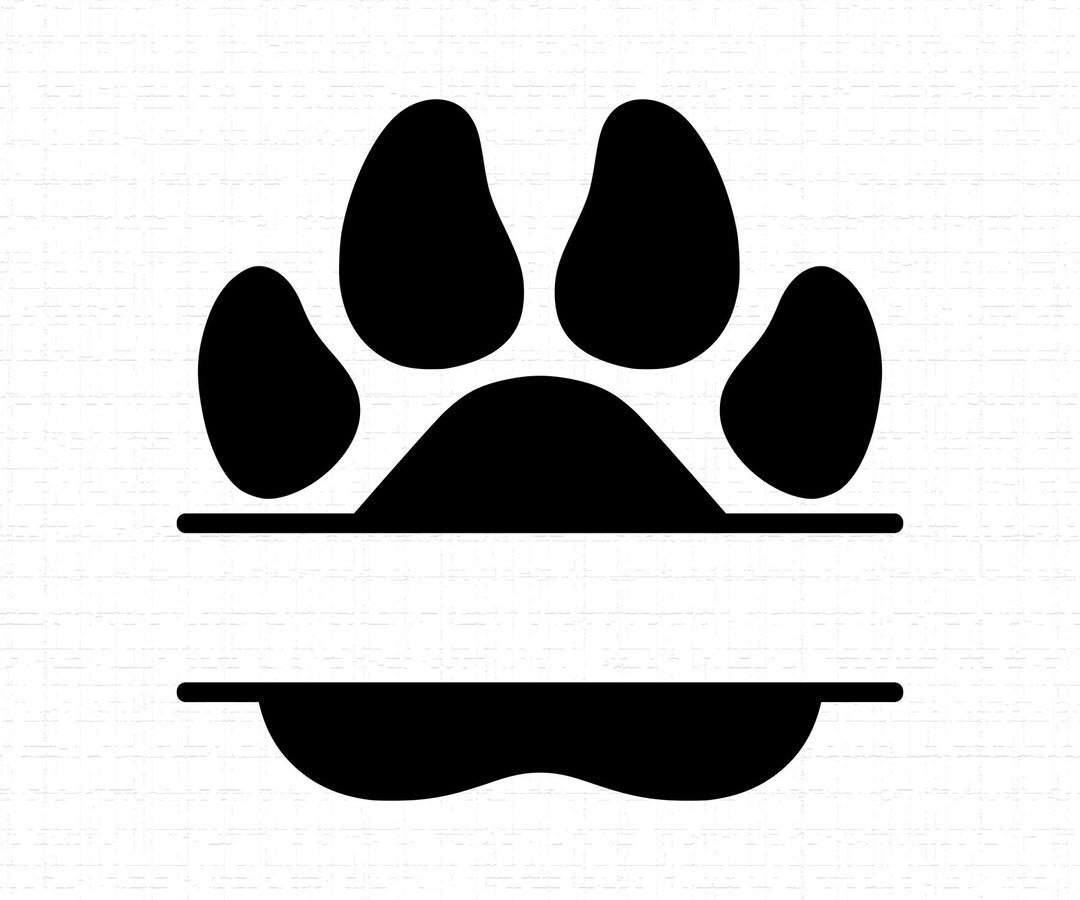 Paw Print Monogram SVG: T-shirt Design, Puppy Love, Dog Lover Gift ...