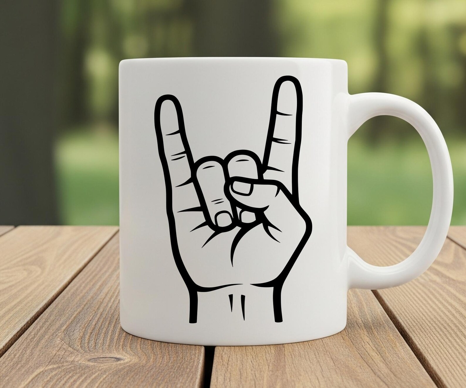 Rock on Hand Sign SVG, PNG: Horns Gesture, Heavy Metal, Rock and Roll ...