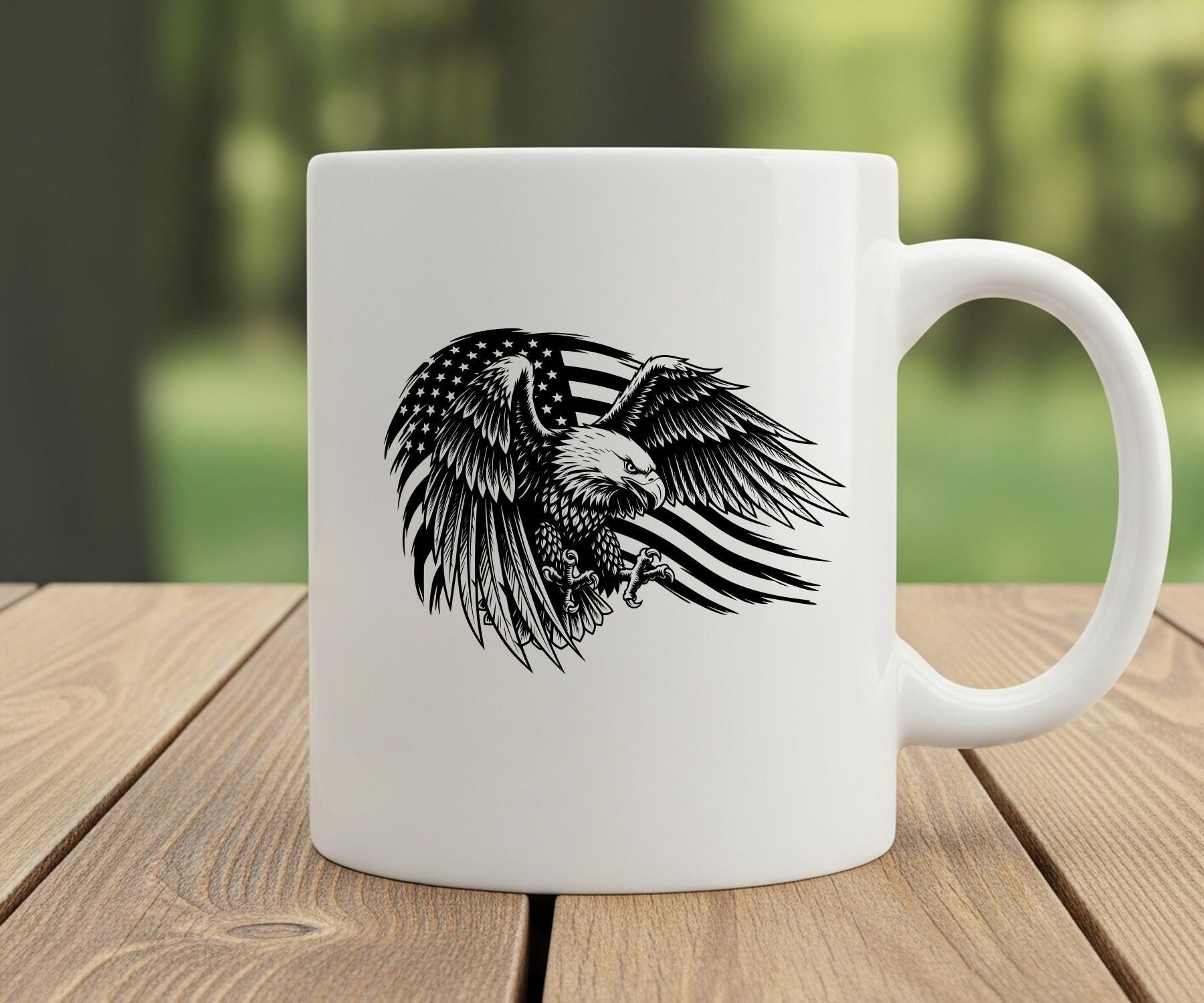 Eagle With Usa Flag SVG: 4th of July, Patriotic Art, Veteran ...